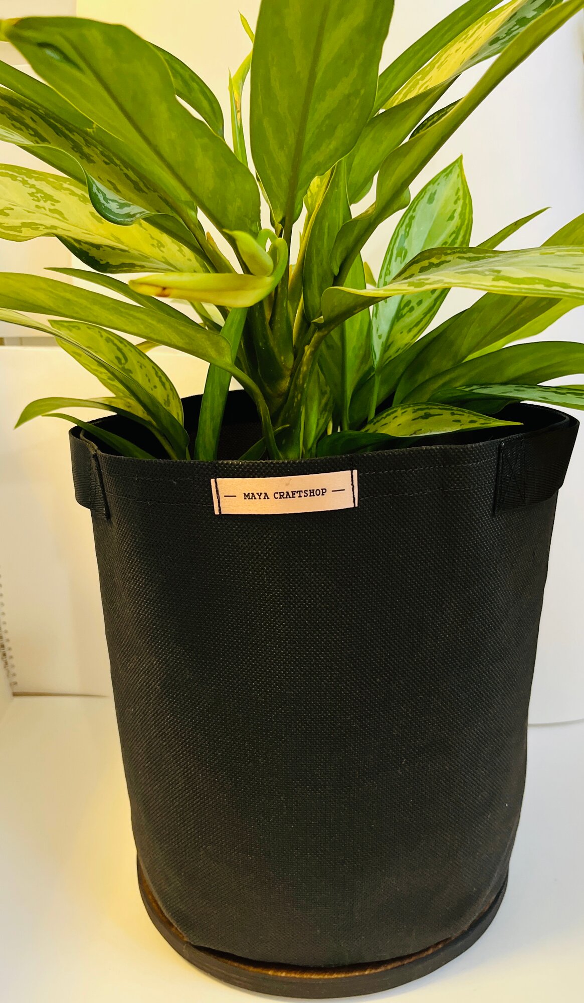 Горшок MAYA CRAFTSHOP геотекстиль 10 л, чёрный, напольный, для всех растений, 24 см