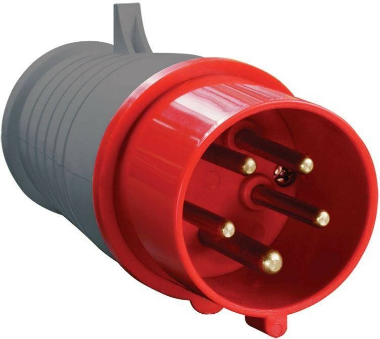 IEK вилка силовая CEE 015 переносная 3Р+РЕ+N 16А 380В IP44 PSR02-016-5