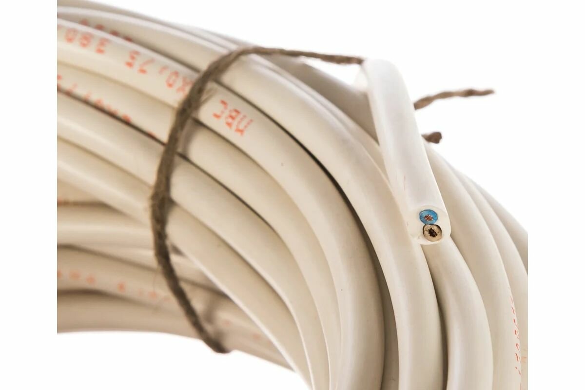 Провод ЭлПроКабель гибкий круглый ПВС 2х0,75 20м ГОСТ 4630017848607