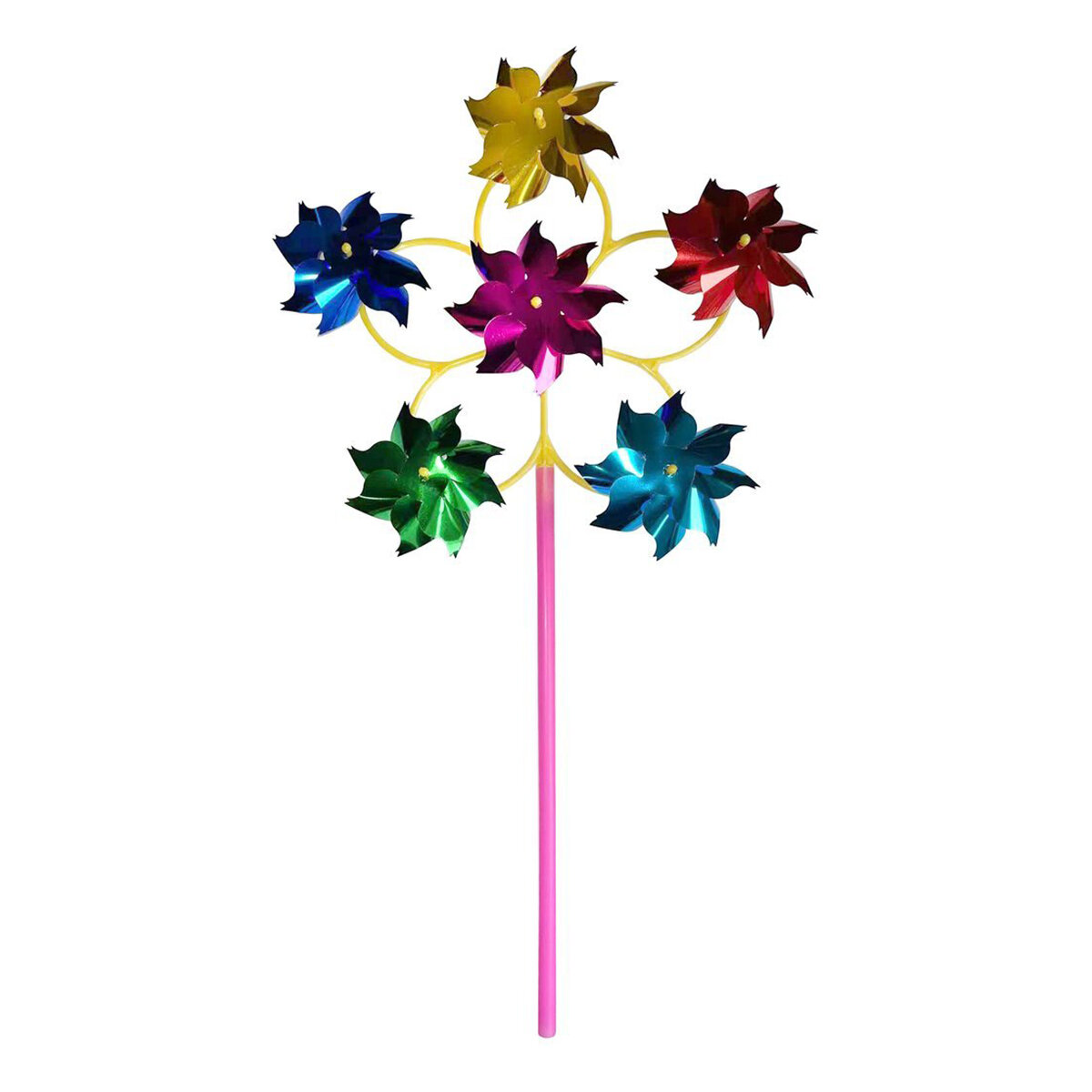 Вертушка Цветик 6 в 1 с держателем полимер, игрушка Цветик 649138-MK18 в ассортименте