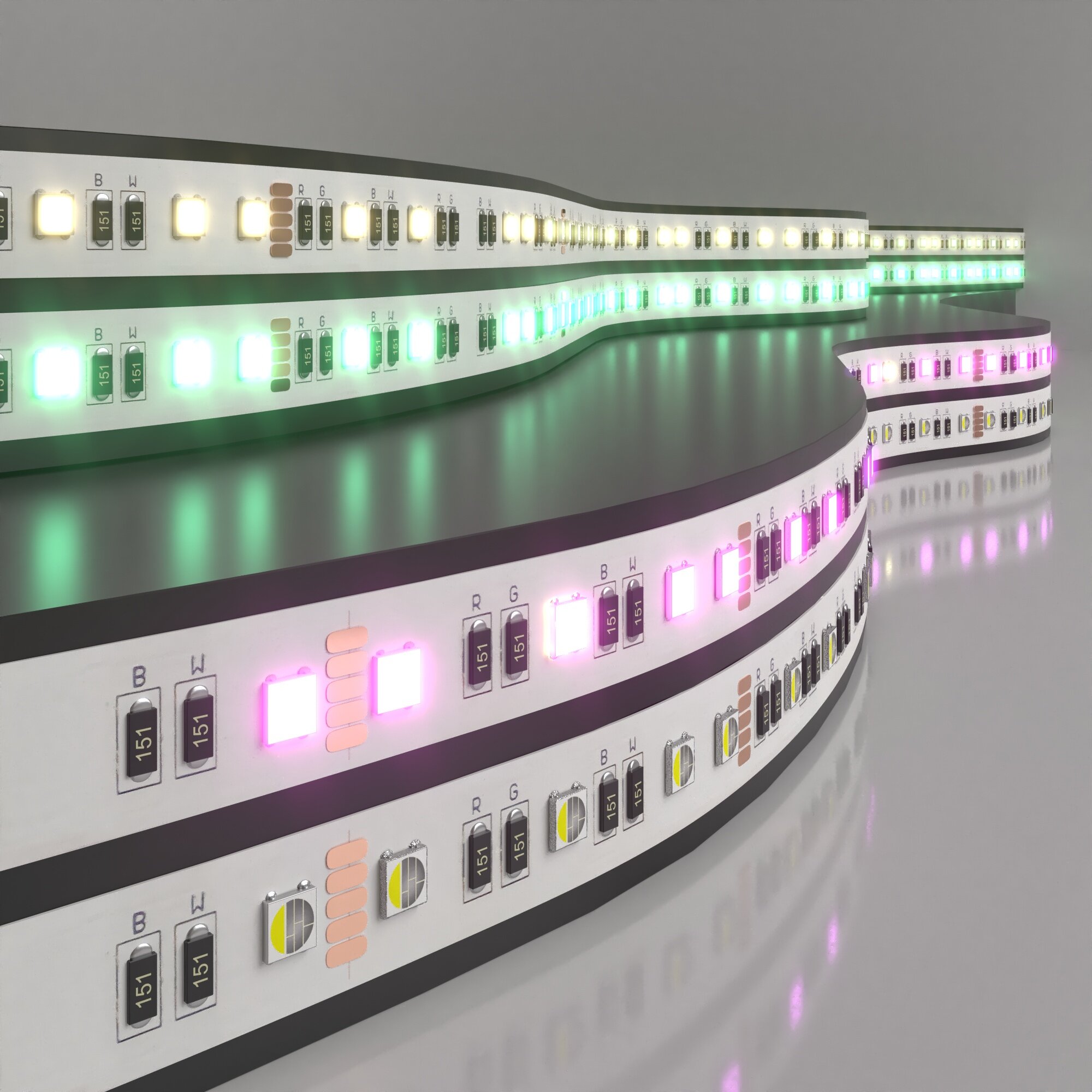 LED лента Elektrostandard 24V 60Led 24W IP20 RGBW Лента светодиодная 60Led 24W IP20 RGB 3300K теплый белый (5050 24V 60Led 24W IP20 RGBW) a053701