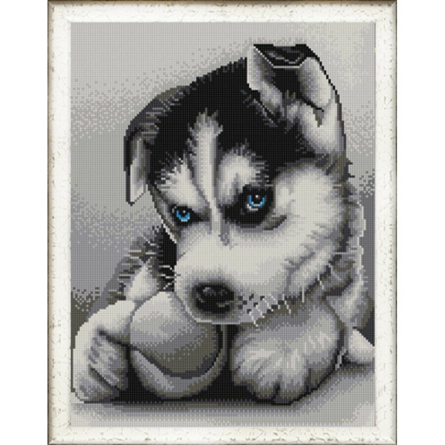 Рисунок на ткани Конёк (бисер), Хаски, 29х39 см (1201)