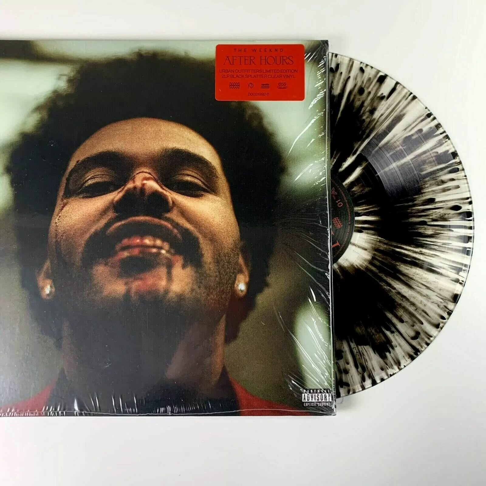 The Weeknd - After Hours (5000шт в мире Clear with Black Splatter USA Limited) Цвет: Прозрачная с Черными Брызгами, Очень Редкая Виниловая Пластинка из США от Викенд
