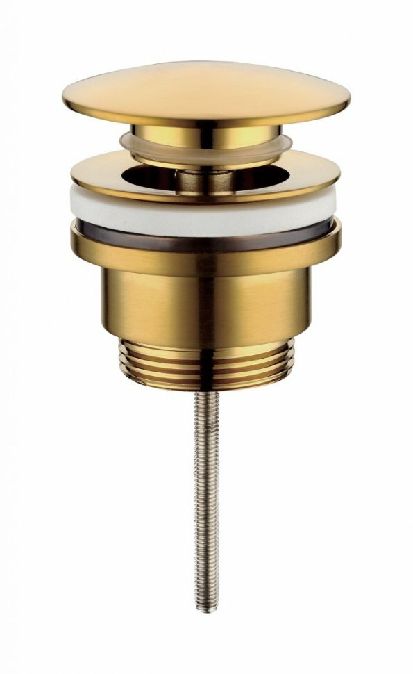 Донный клапан для раковины Grocenberg GB106 золотой брашированный