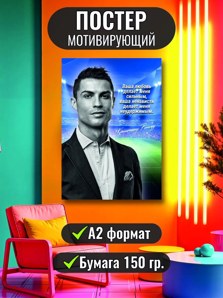 Мотивирующий постер Роналдо