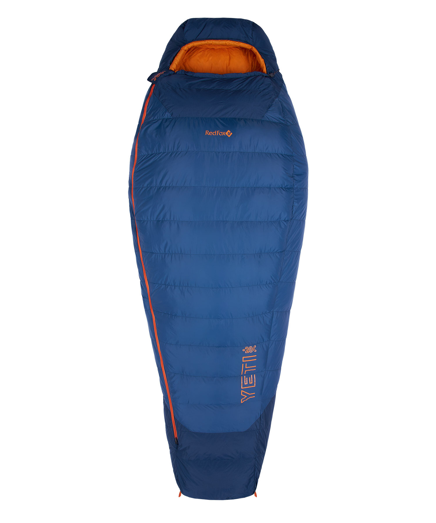 Спальный мешок RedFox Yeti -20C (Regular, деним/оранж) правый