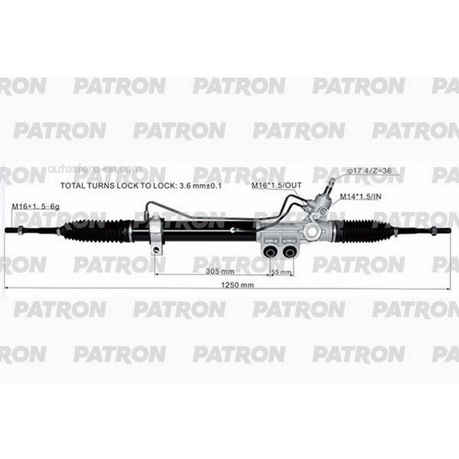 PATRON PSG3127 Рейка рулевая NISSAN ARMADA (TA60) 06- INFINITI QX56 03-