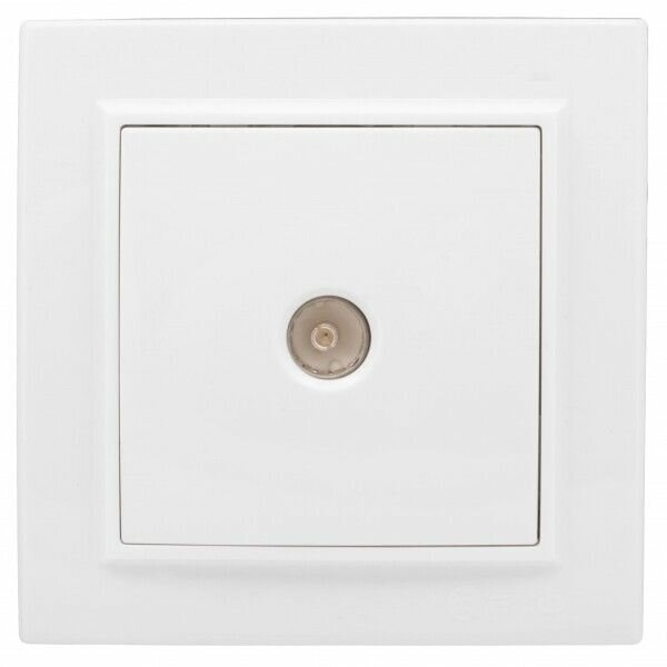 Розетка TV 1-местная СП бел. 75Ом 5-862МГц Basic Минск