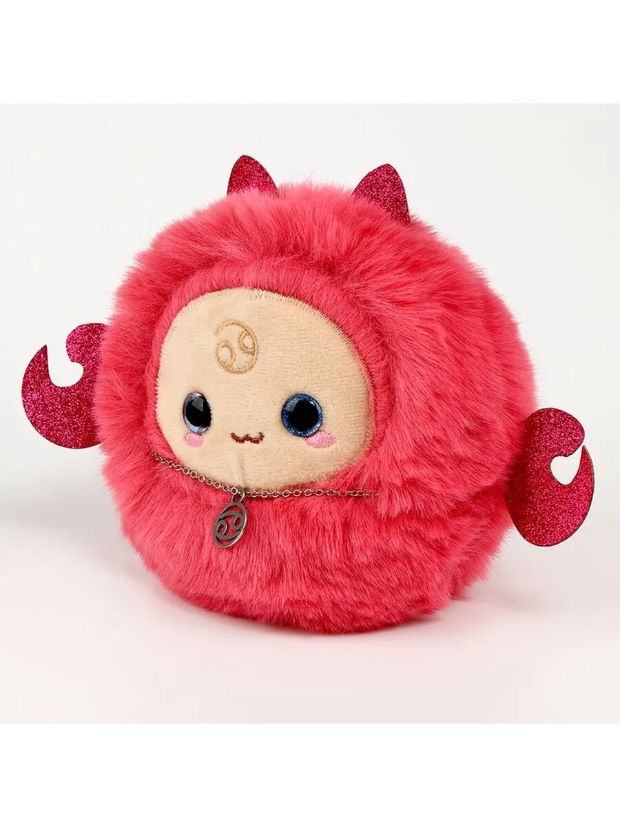 Мягкая игрушка-знак зодиака с кулоном Рак