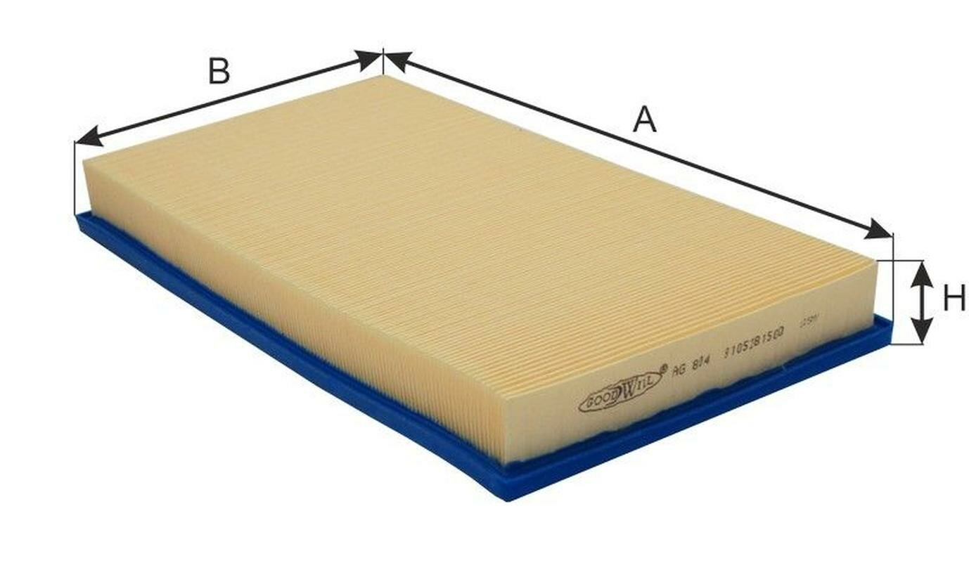 Фильтр воздушный для автомобилей Goodwill AG804 (запчасти и расходники)