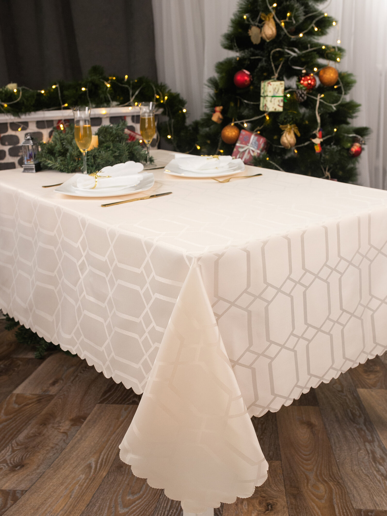 Скатерть прямоугольная 150х180 см WELLNESS