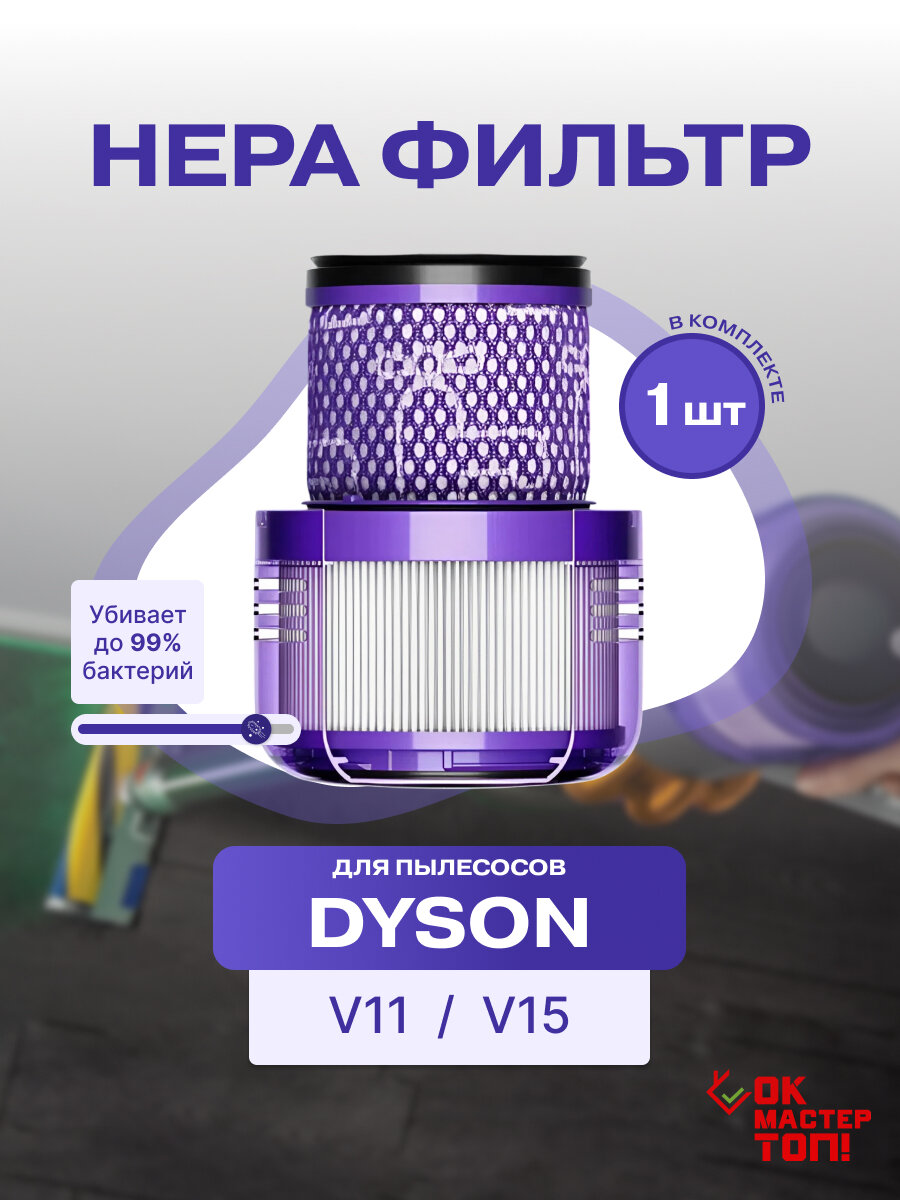 Фильтр для пылесосов Dyson V11, V15