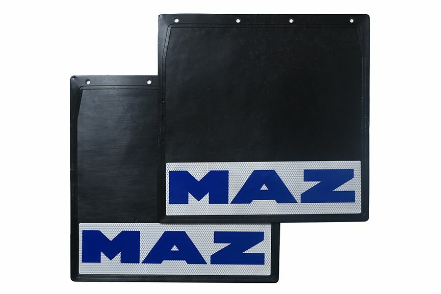 Брызговики светоотражающие МАЗ (Синяя надпись) 400*400 комплект