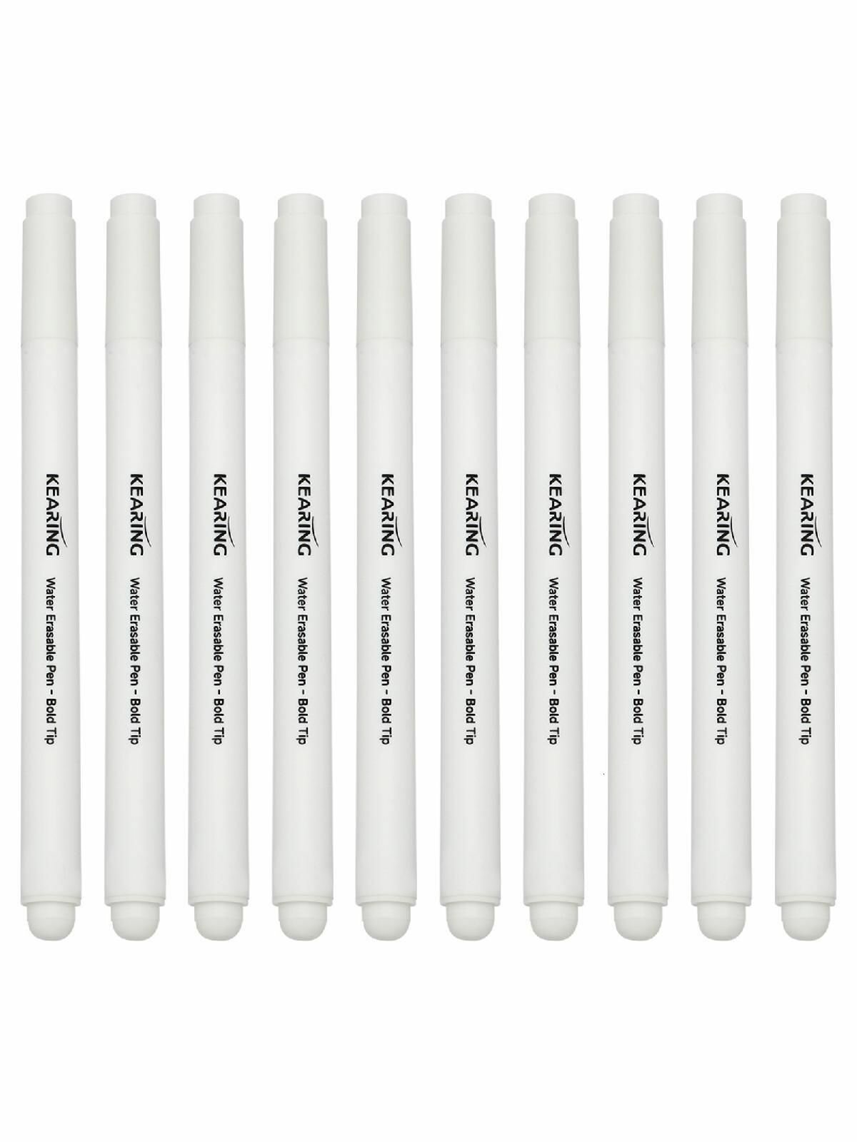 10 шт. Водорастворимые маркеры для ткани, стираемые, для квилтинга, Белый - 10 штук