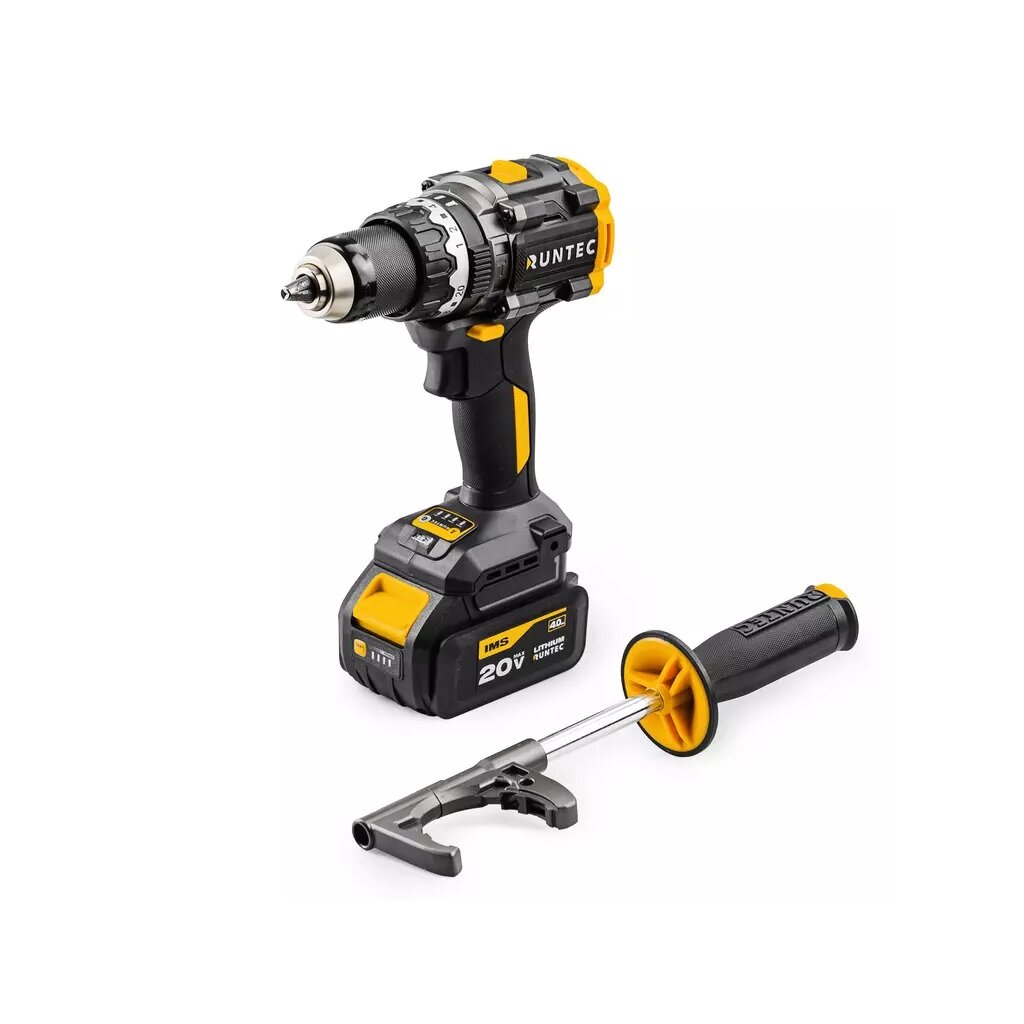 RUNTEC PRO Дрель-шуруповерт ударная аккумуляторная 13 мм, 20В, 2*4Ач, 160Нм RT-ID226