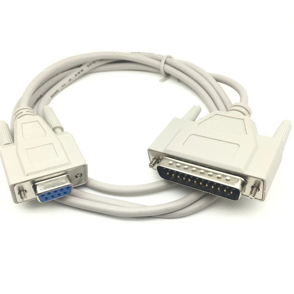 Кабель DB9-DB25, разъем RS232, DB25, 25 контактов на 9 контактов, 1,5 м, 3 м, 5 м, кабель для подключения компьютера, принтера, оптовая продажа