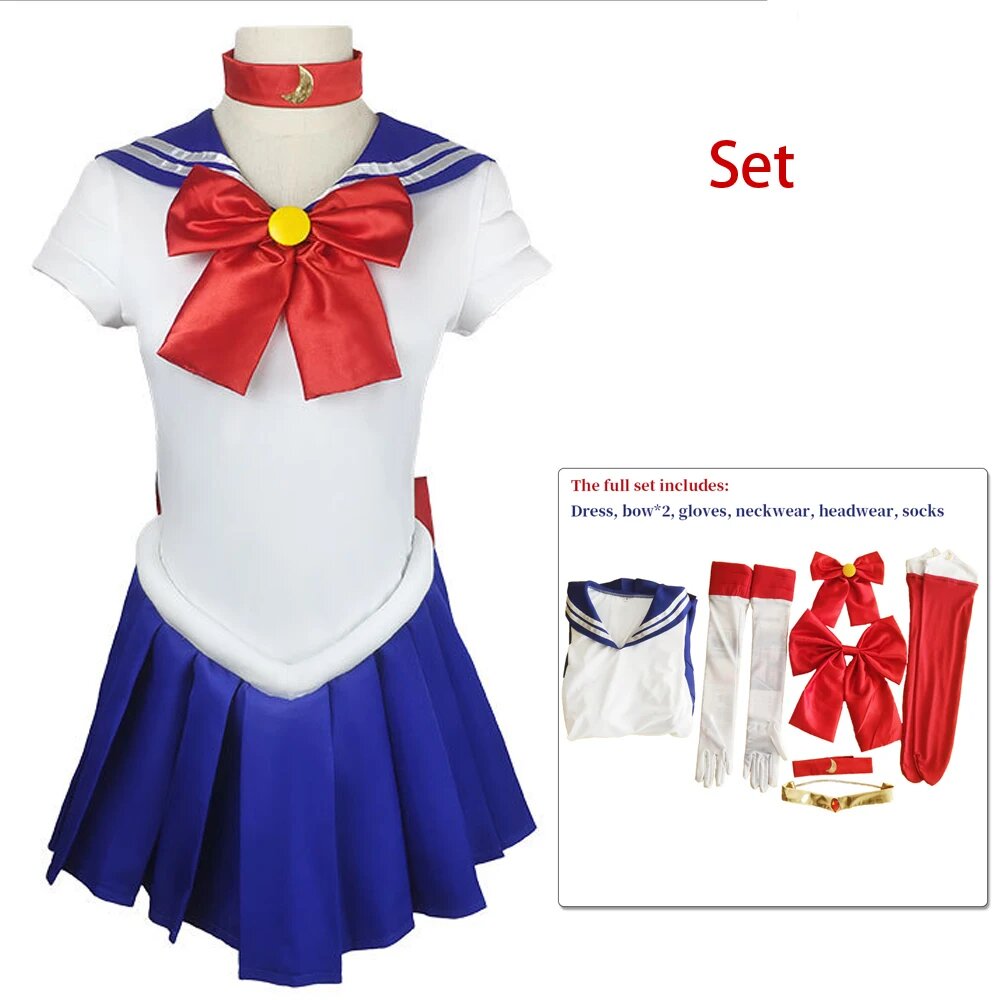 Косплей костюм Сейлор Мун Красный, XXL, Set