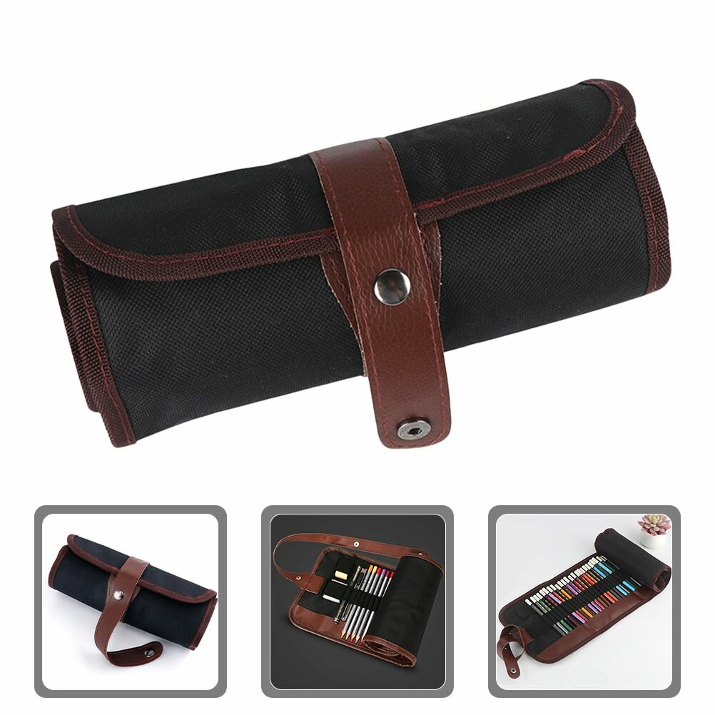 Чехол Для Карандашей Из Холста, Складной, Для Профессионалов, 1 Шт