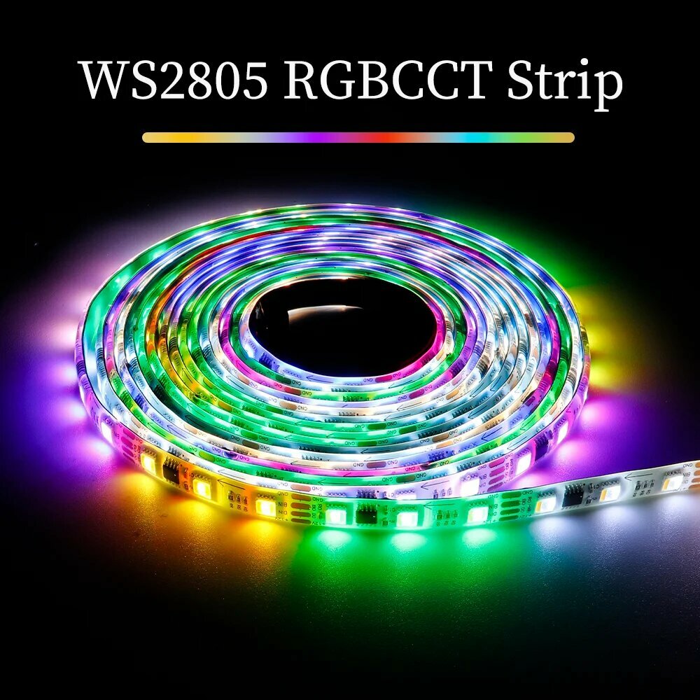 Светодиодная лента TNALANT WS2805 RGBW 60LED/м 12/24В программируемая