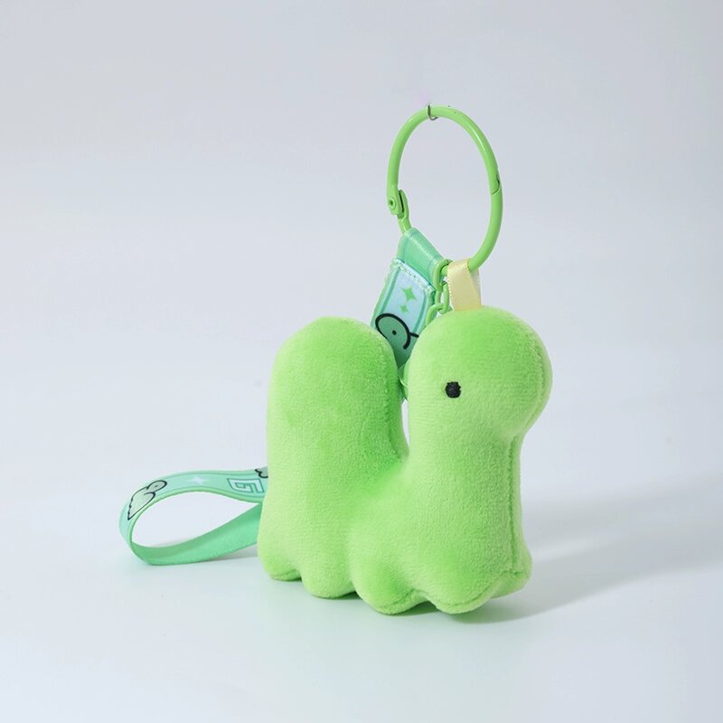 Маленький плюшевый динозаврик, милый брелок, подвеска для рюкзака, модная игрушка, подарок Съешьте одиночество