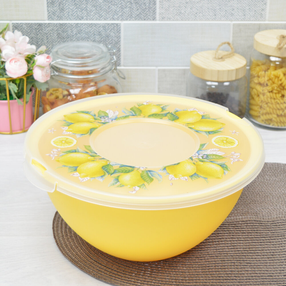 Миска 4л с крышкой "Fresh"