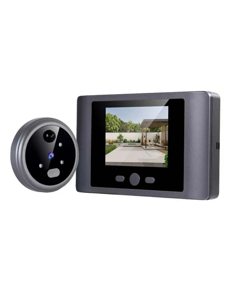 Видеоглазок для входной двери беспроводной с монитором