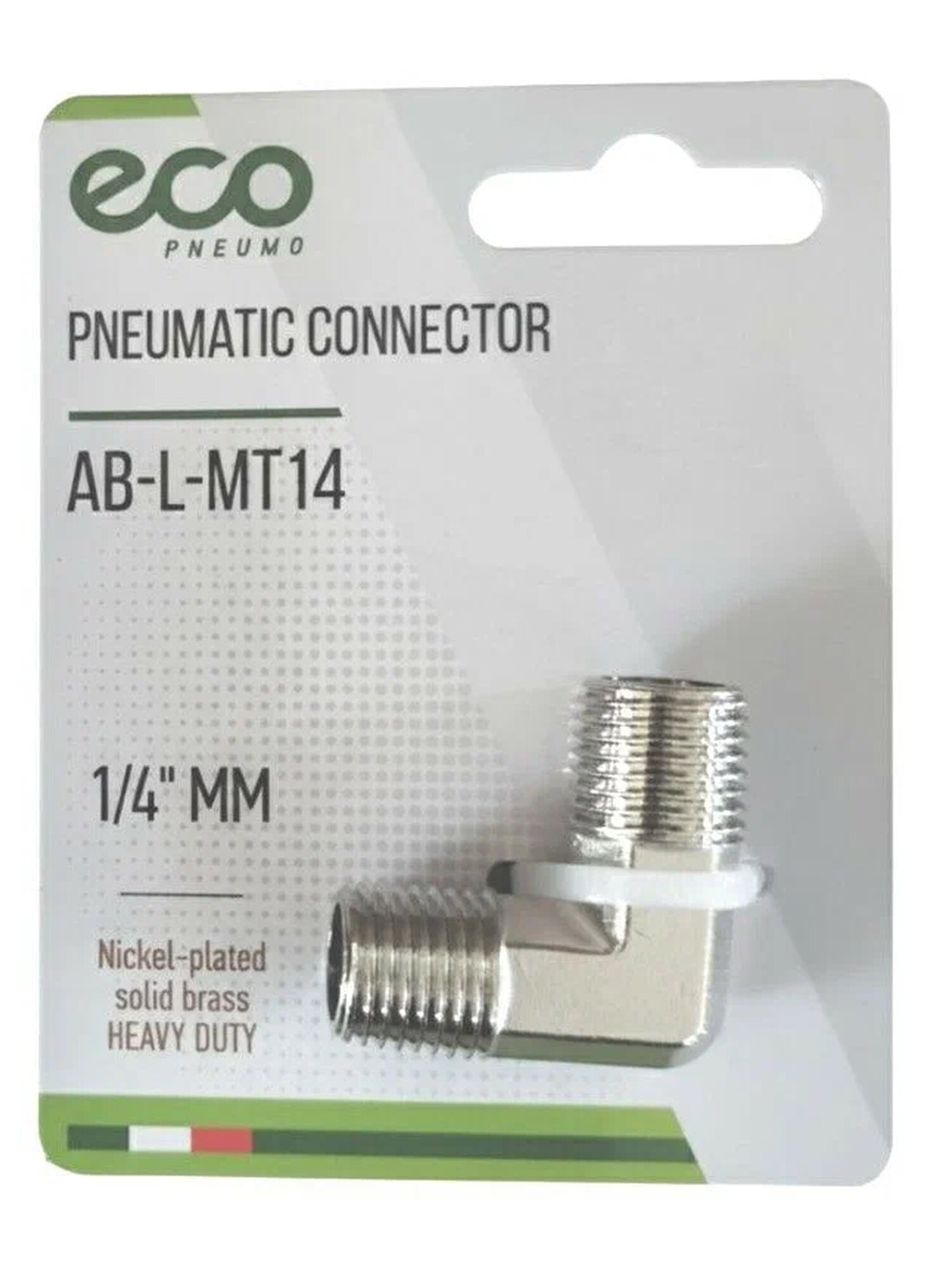 Переходник для труб L-образный наружная резьба 1/4" ECO (AB-L-MT14)