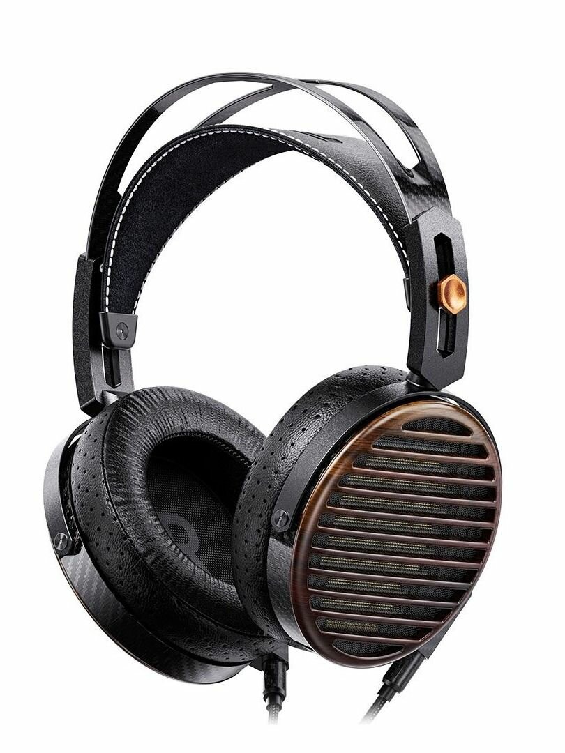 Большие наушники проводные FIIO FT7 Black для студии, 106-мм планарный драйвер