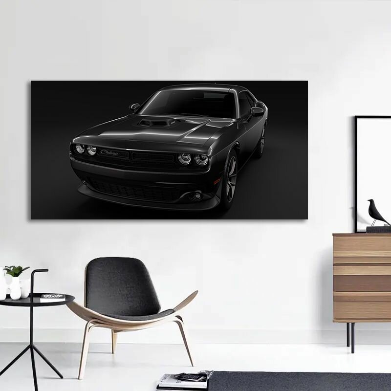 Картина ВсеКартины. Тут "Ретро автомобиль", 40x80 см, на подрамнике, крепление "крокодил", экологичные чернила