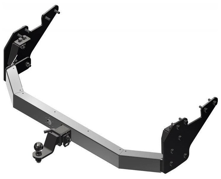 Фаркоп /съемный квадрат/ с нерж накладкой TOYOTA Hilux 2015-