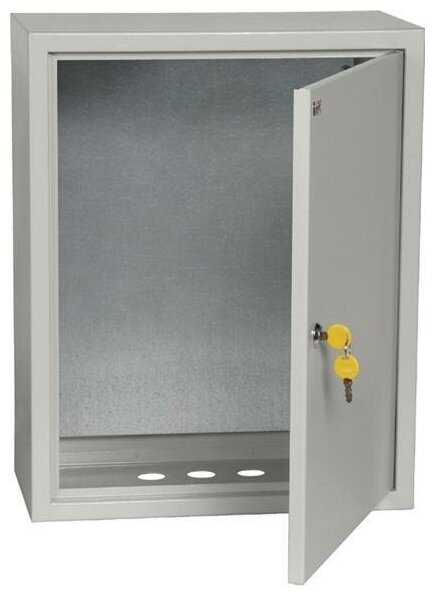 Щит навесной IEK ЩМП-2-1 с монтажной панелью с металлической дверцей и замком IP31