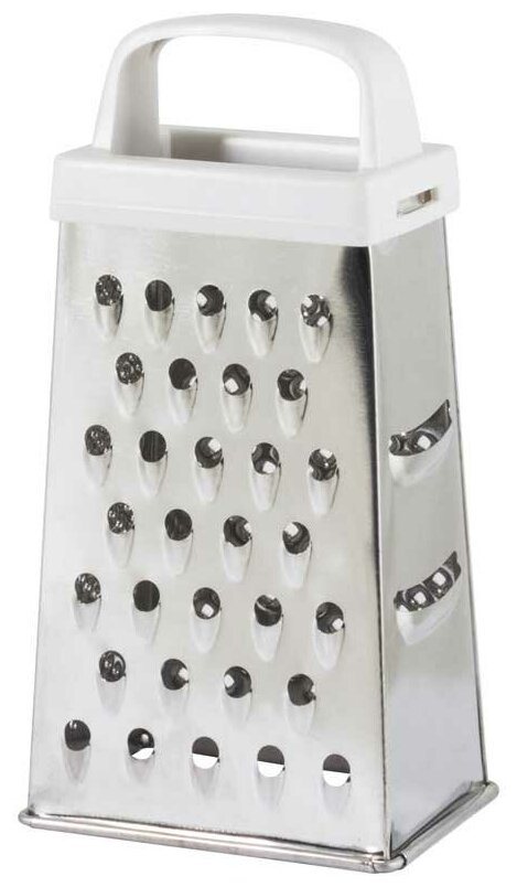 Терка четырехгранная мини Mallony KT1145-A жесть 0.23мм пластиковая ручка размер 8.5х6.3х17см