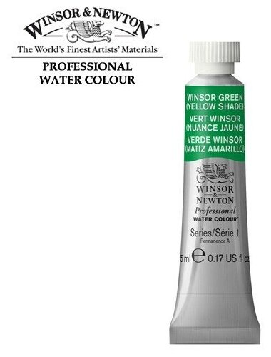 Акварель Winsor&Newton Акварель Winsor&Newton PROFESSIONAL туба 5мл, Винзор зеленый (теплый)