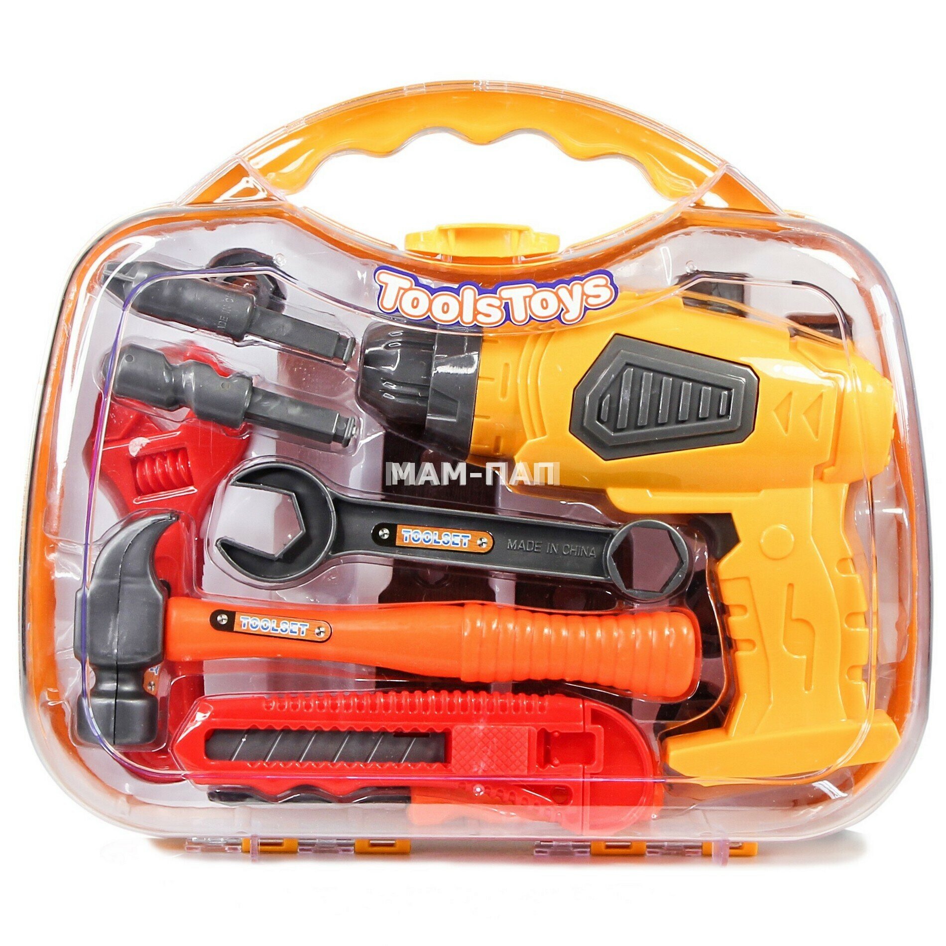 Игровой набор Tools Toys "Строительные Инструменты в чемоданчике" 36778-64 / 10 предметов