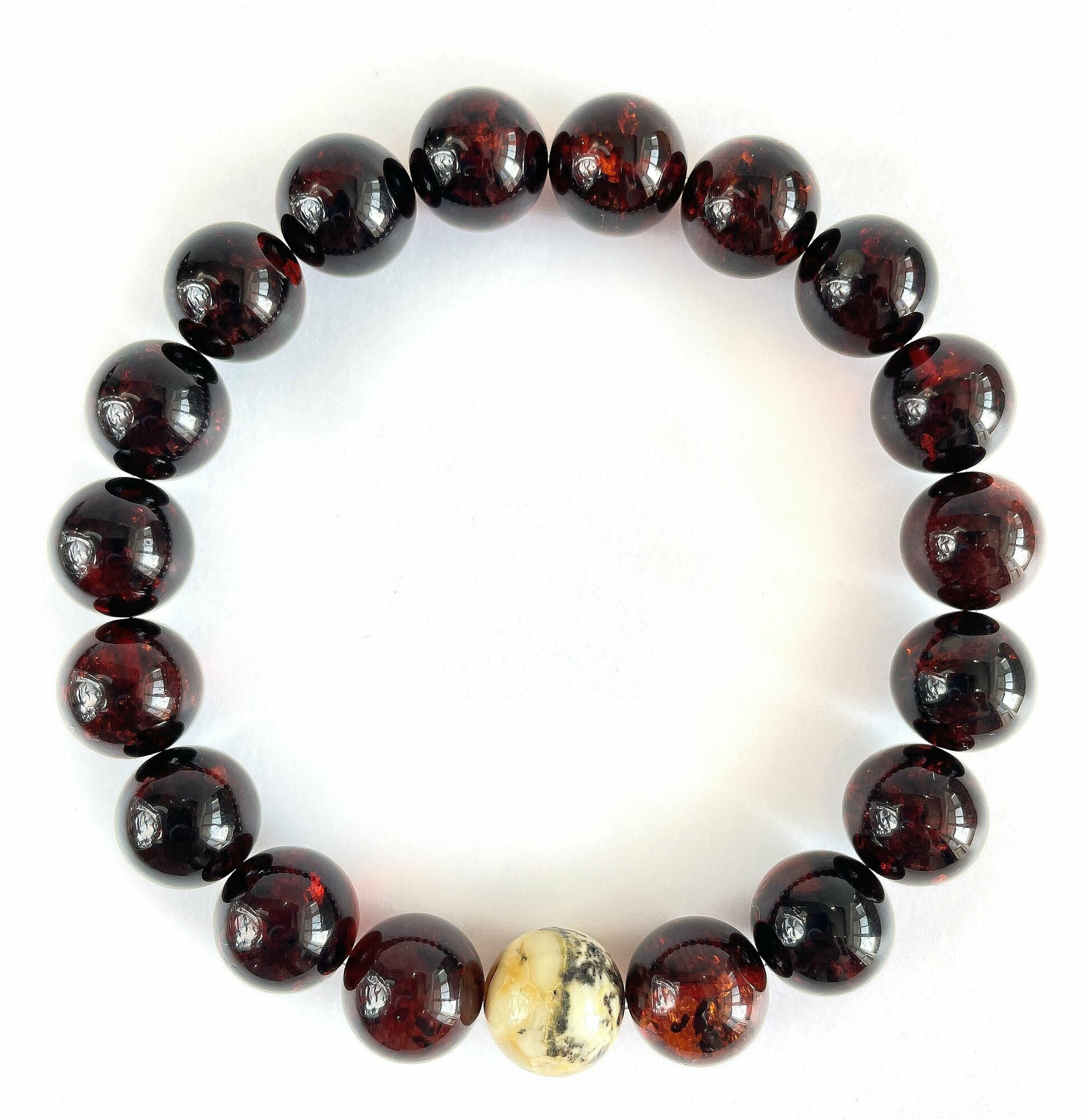 Браслет, янтарь