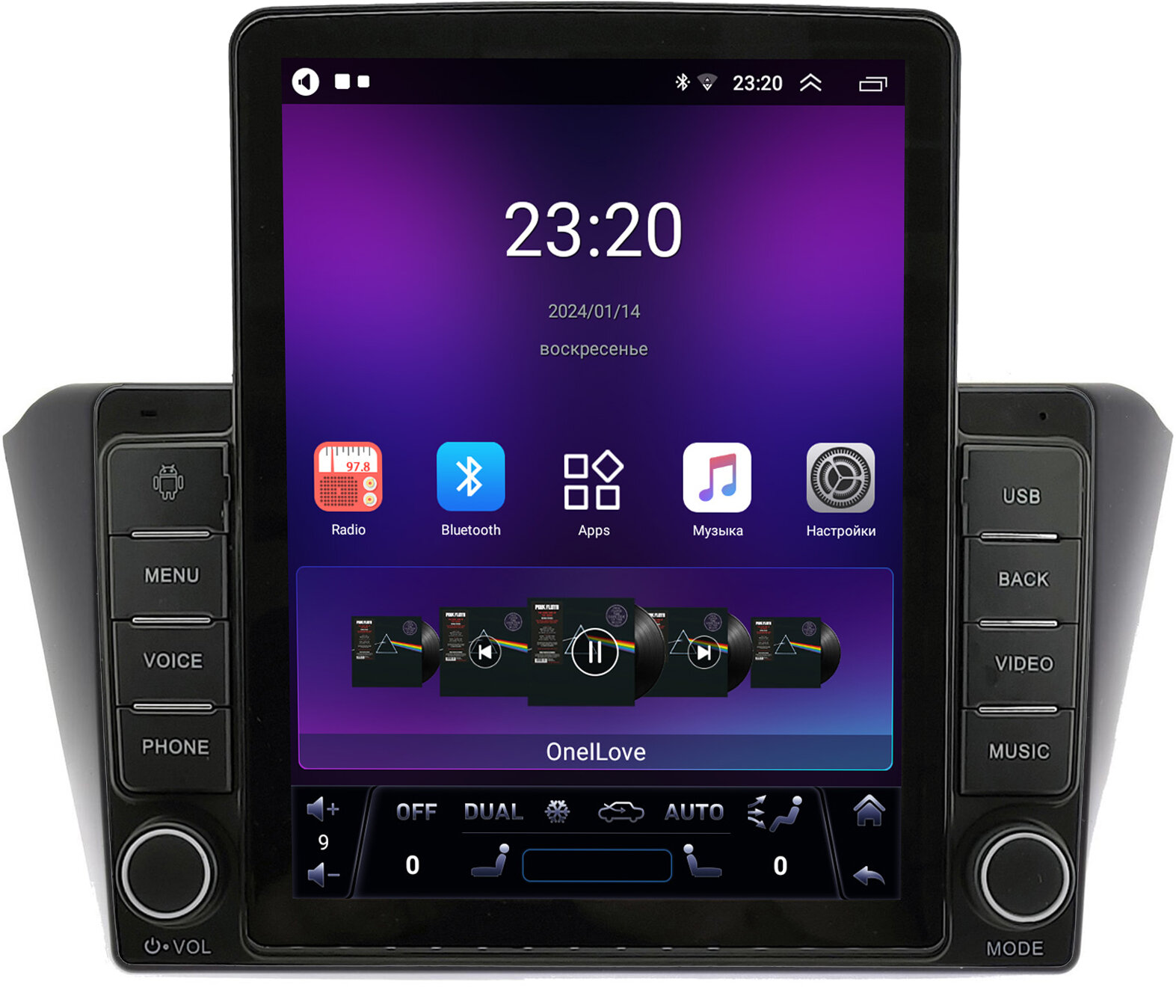 Штатная магнитола Subaru Exiga 2008-2018 Canbox GTR095-9-742 на Android 10 (QLed, 4/64, DSP, CarPlay)