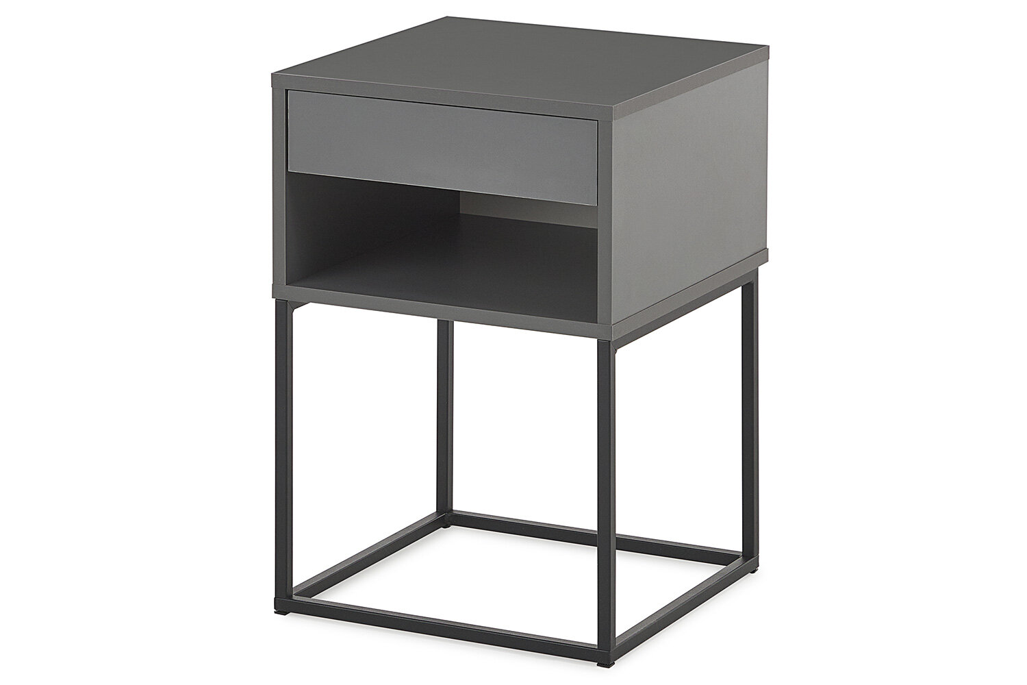 Тумба прикроватная Hoff Турин, 40,2х55х40 см, цвет серый, чёрный