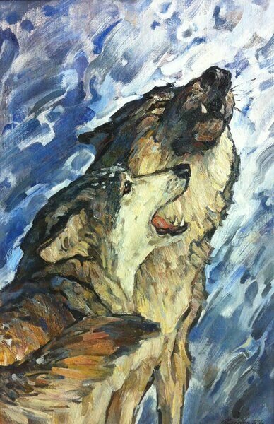 ART-Salon at Oktyabrskaya картина "Воля", 60х40 см, холст на картоне, масло, авторская работа