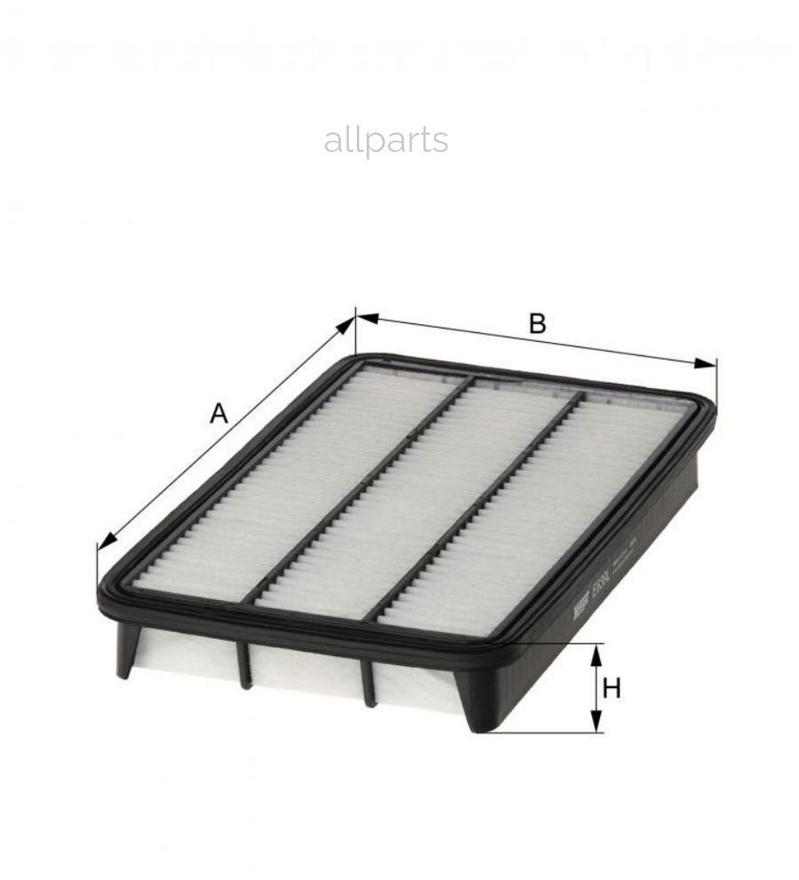 HENGST FILTER E639L Фильтр воздушный HOLDEN: APOLLO седан 93-97, APOLLO седан 93-97, APOLLO универсал 93-97, APOLLO универсал 95-97 \ LEXUS: ES 89-97, ES 96-08, RX 00-03 \ TOYOTA: AVALON
