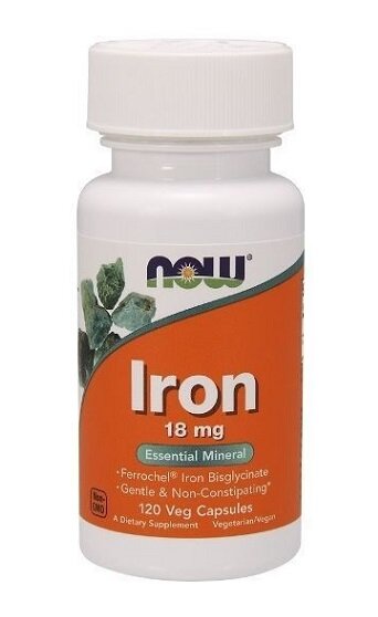 Iron 18 mg NOW (120 вег кап)