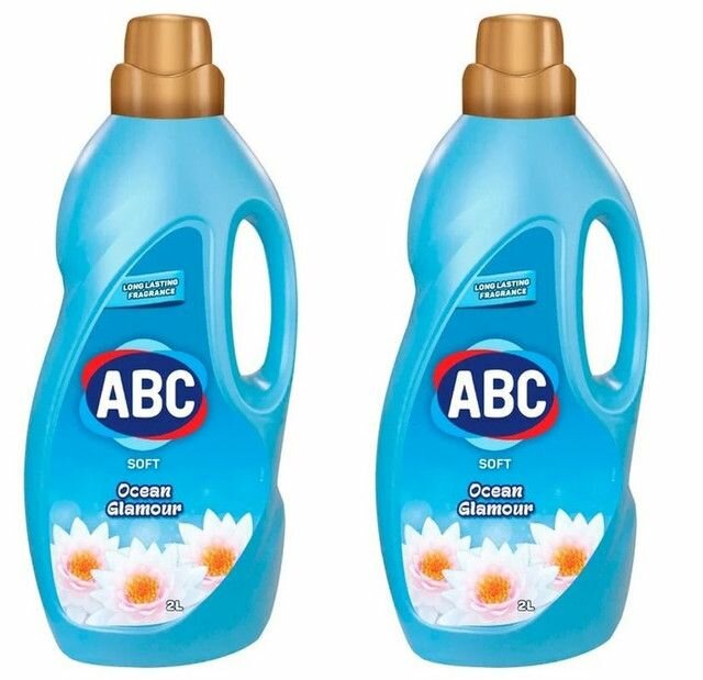 ABC Кондиционер для белья, Гламурный океан, 2 л, 2 шт