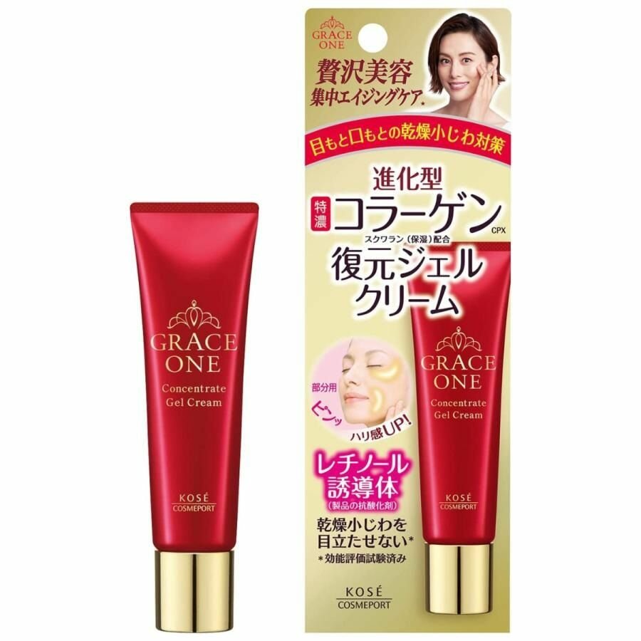 KOSE Крем гель для кожи вокруг глаз и губ Grace One Concentrate Gel Cream, 30г