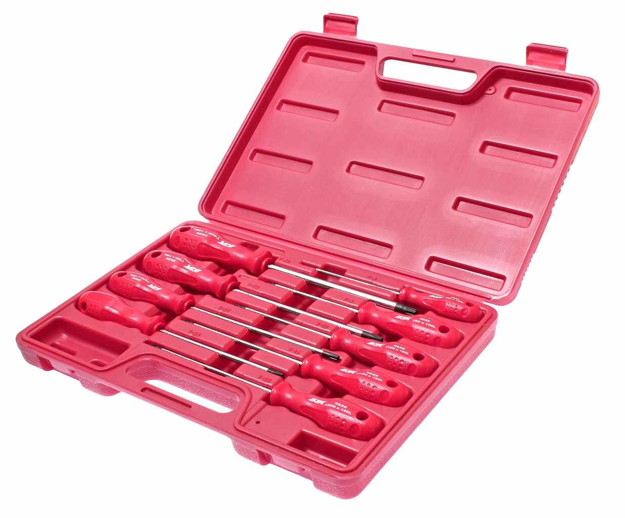 Набор отверток TORX T8Нх100мм-Т40Hх150мм 9 предметов JTC, JTC-3925, JTC TOOLS CO, LTD