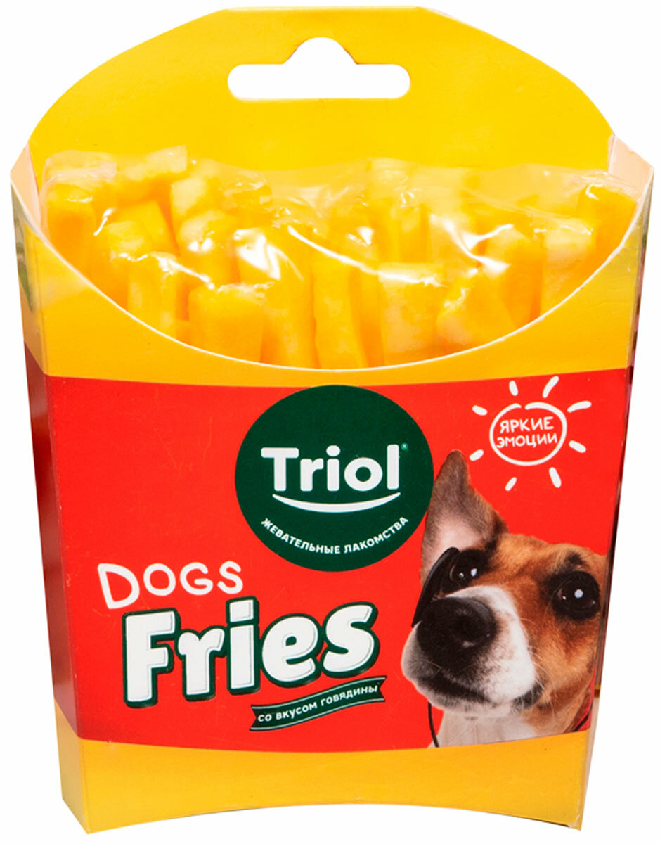 Лакомство TRIOL FUN FOOD для собак картофель фри (100 гр х 2 шт)