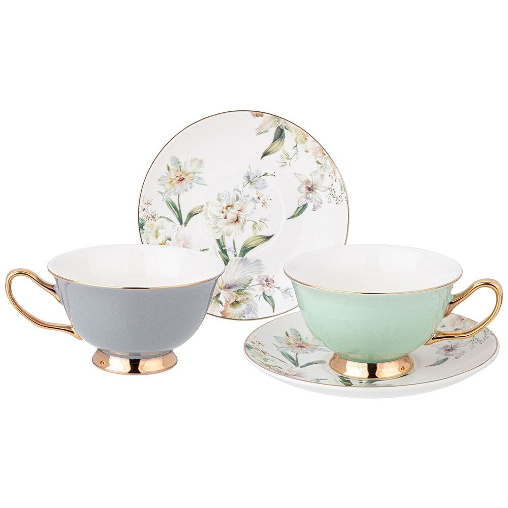 Чайный набор lefard "Four seasons" на 2 персоны 4 предмета 200 мл