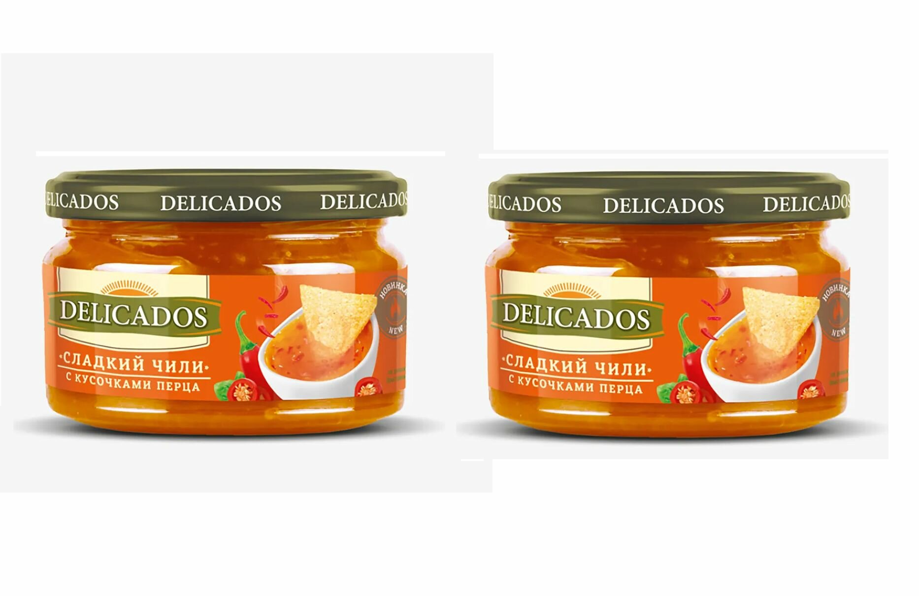 DELICADOS соус деликатесный "Сладкий чили", 2 шт по 200гр