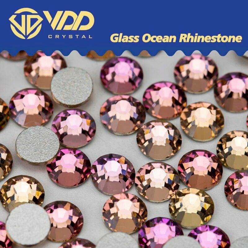 Стеклянные стразы VDD Ocean розовые