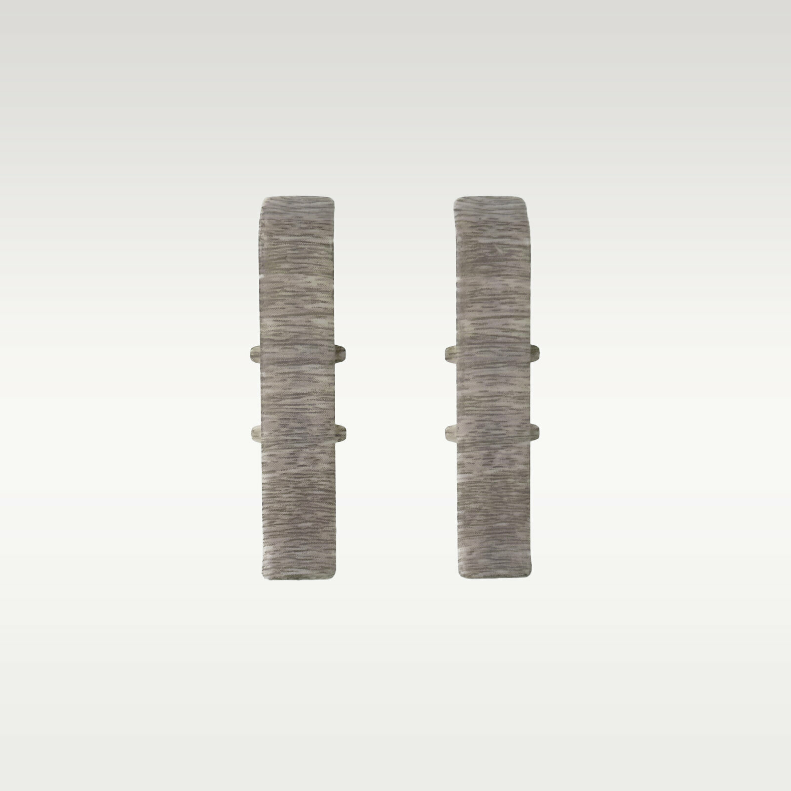 Соединитель для плинтуса ПВХ Деконика 21х85 мм 296 орех серый, 2 шт.