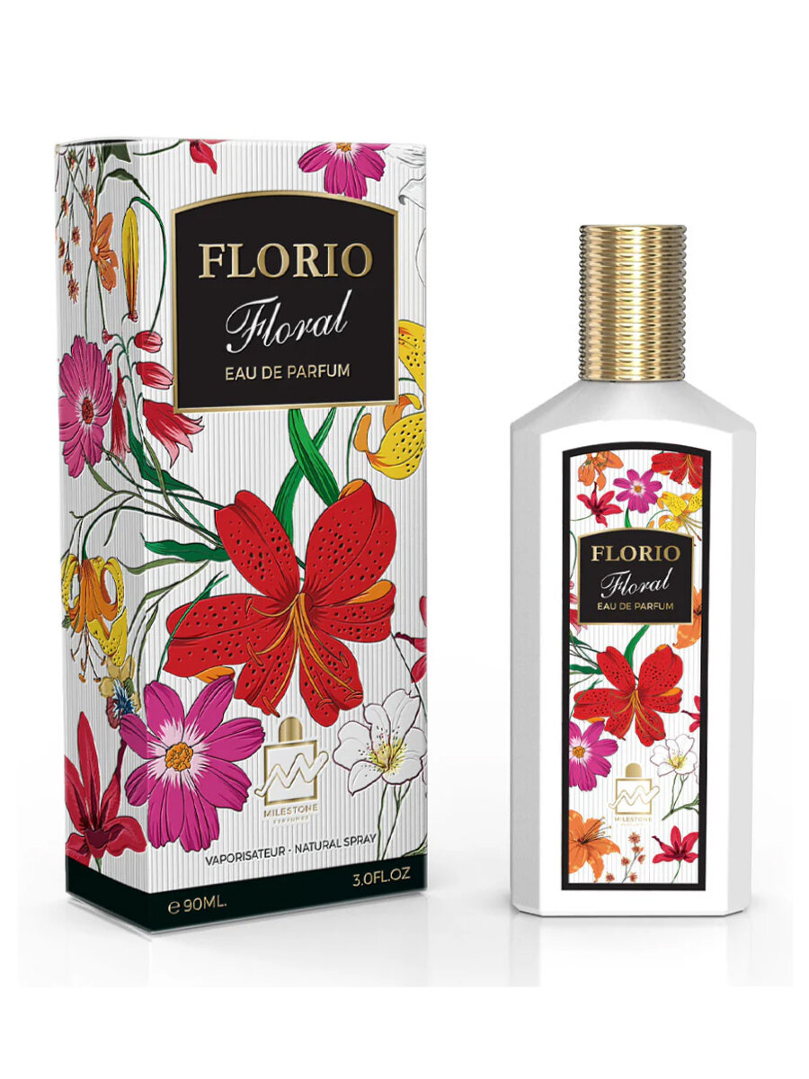 Парфюмерная вода Milestone Florio Floral, женская, цветочные ноты, 90мл