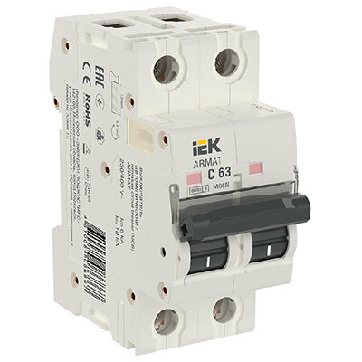 Автомат 2Р 63А C 6кА M06N ARMAT